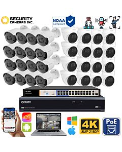 32 Camera Security System up to 4K Ultra HD