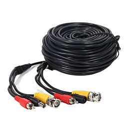 100ft Siamese Cable with Audio Video Power, Black