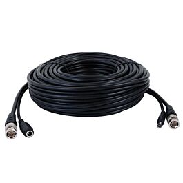 150ft HD Video Power Security Camera Siamese Cable, Black