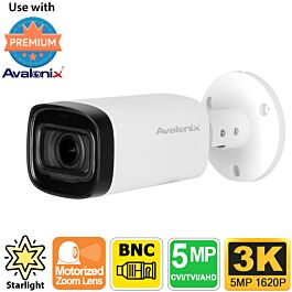 3K Analog Bullet Camera with 200ft Night Vision and 4X Motorized Zoom