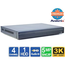 4 Channel DVR with 4 Audio Inputs