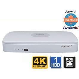 4 Channel NVR PoE 4K H.265 H.264