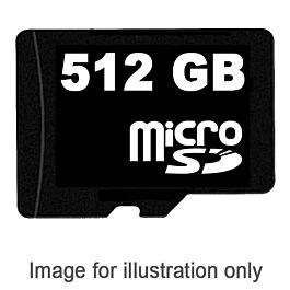 512GB MicroSD Memory for IP and PoE Cameras