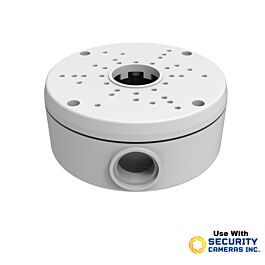 Junction Box for Motorized Lens Bullet and Dome Cameras, White