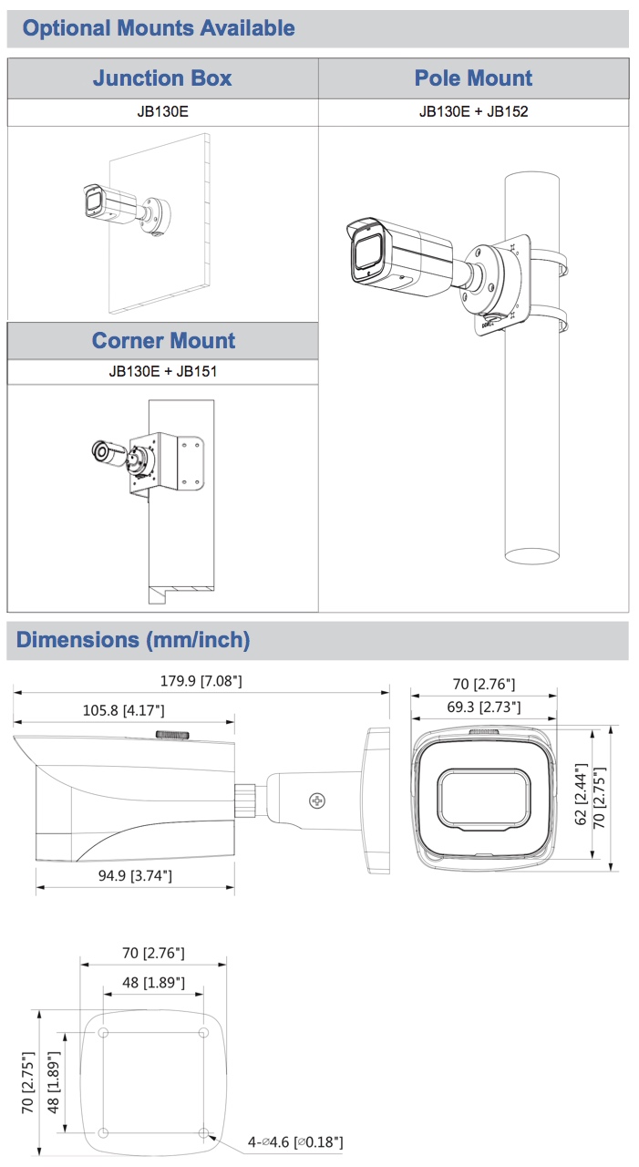 Outdoor 4K Analog Bullet Camera