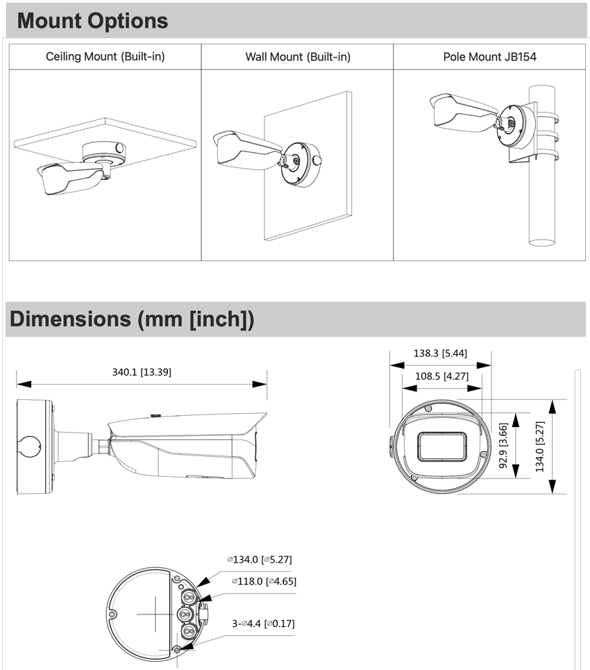 12MP 4K Ultra HD IP Camera, 4X Zoom, Facial Recognition