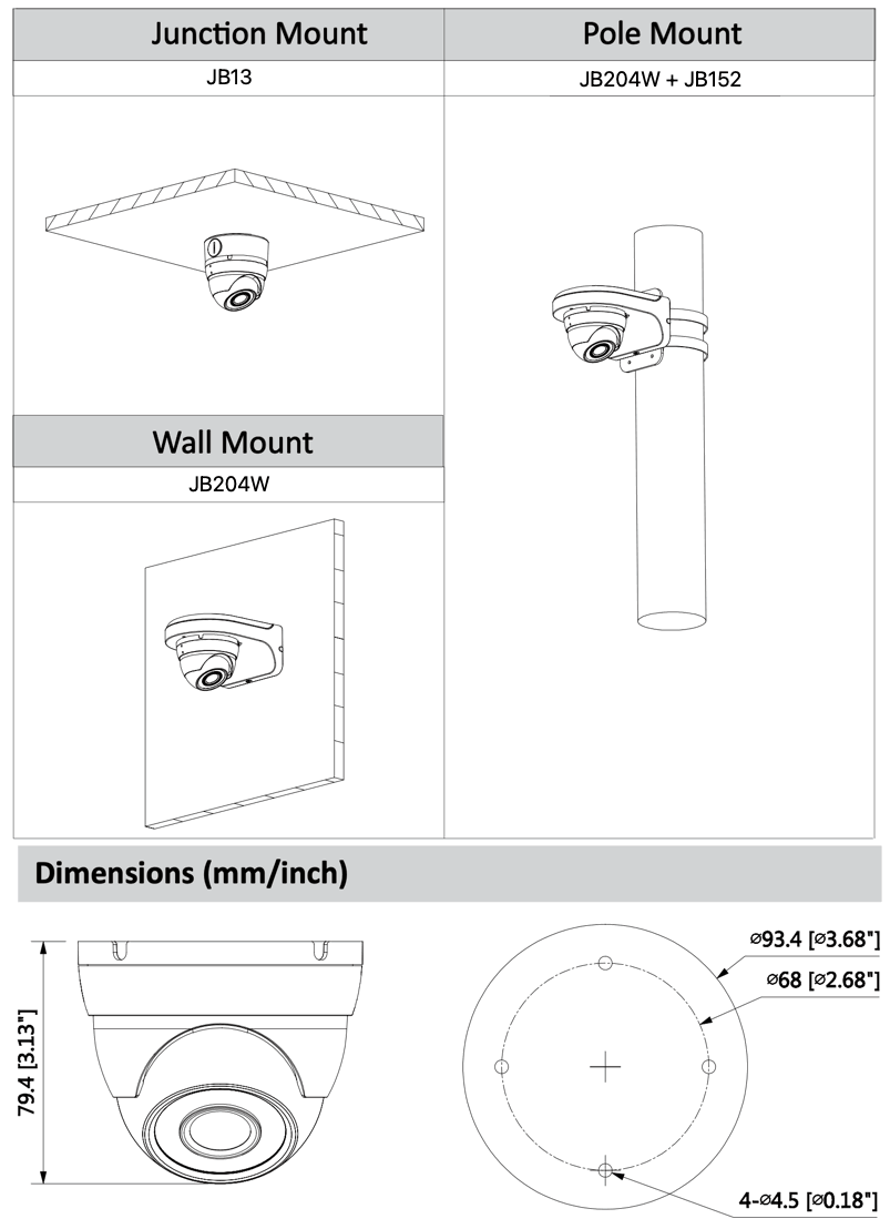 3K 5MP Outdoor Analog Turret Camera, Night Vision