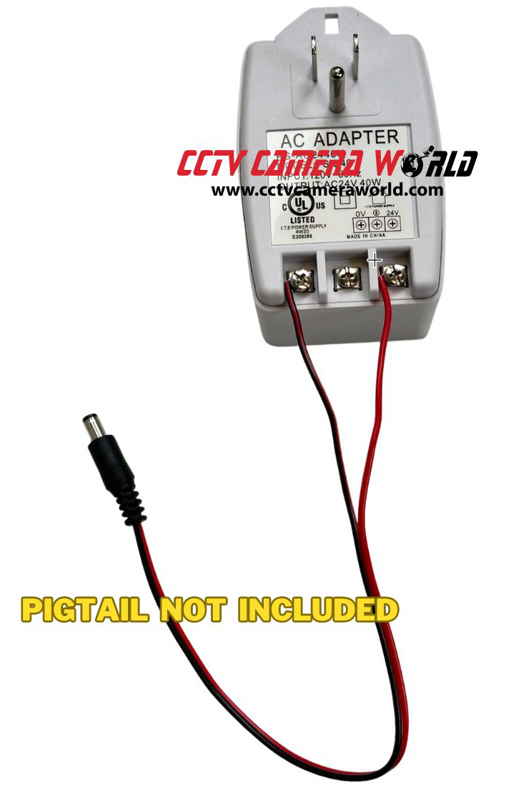 24V AC Power Supply for CCTV and PTZ Cameras, 20VA 40VA 60VA